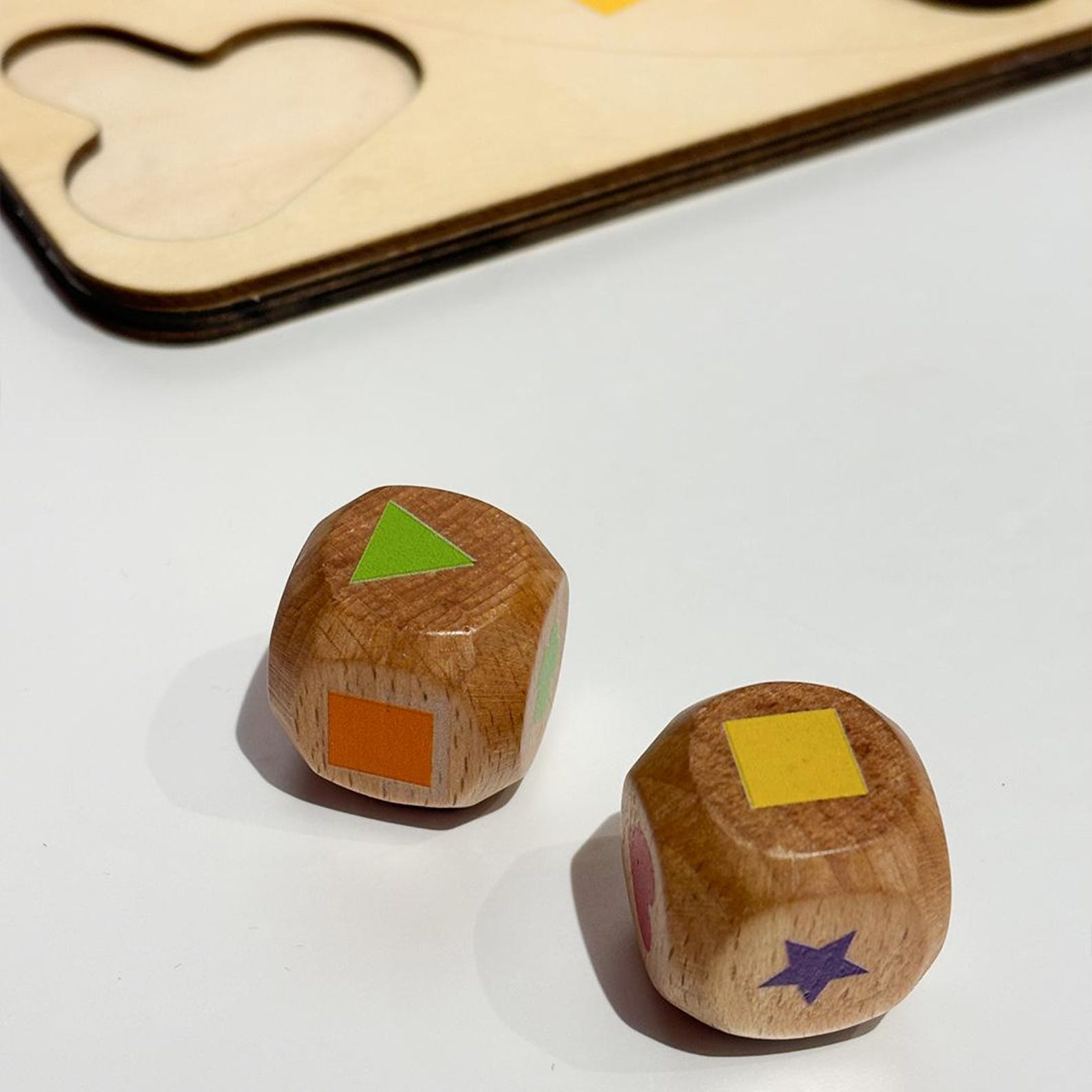 Shape Matching Game, Color Matching Activity, Wooden Toy, Educational ...