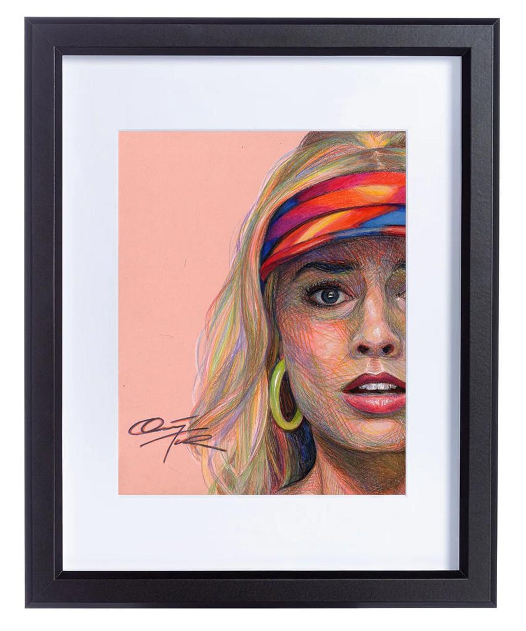 Barbie Margot Robbie Funny Barbie Movie, Fine Art Print, Quincey Turner ...