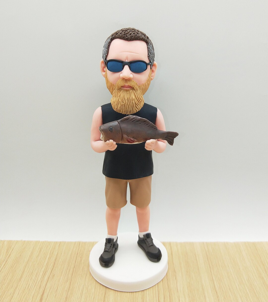 Custom Fishing Bobblehead: Personalized Resin Fisherman Gift - Etsy