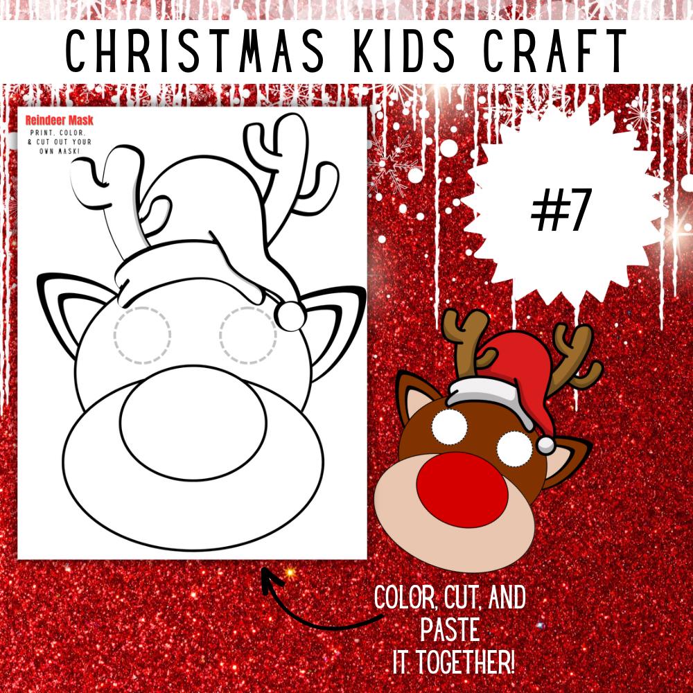 Printable Christmas Craft Bundle for Kids, Holiday Paper Crafts, Build ...