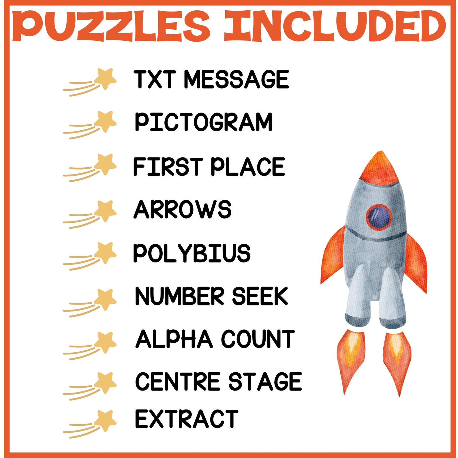 Space Escape Room Printable for Kids Aged 7 to 12 Fun Birthday Party ...