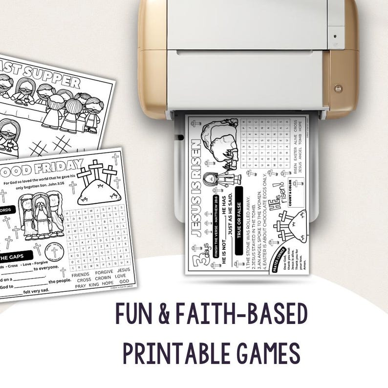 Christian Easter Activity Bundle for Kids | Palm Sunday, Last Supper ...
