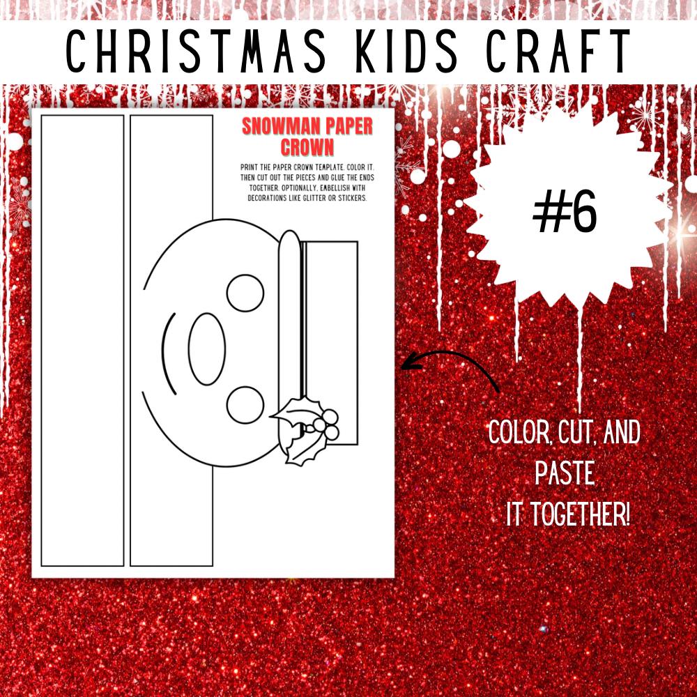 Printable Christmas Craft Bundle for Kids, Holiday Paper Crafts, Build ...