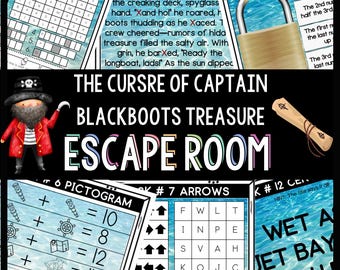 Space Escape Room Printable for Kids Aged 7 to 12 Fun Birthday Party ...