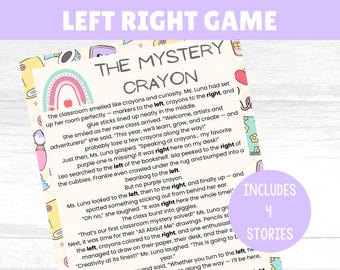 Start of the Year Left & Right Game, Classroom Ice Breaker, Back to ...