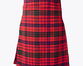 Scottish Traditional Clan Red Ross 8 Yard Heavy Weight Tartan Kilt ...