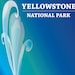 Yellowstone National Park Poster, National Park Art, Wyoming Print ...