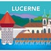 Lucerne Print, Lucerne Skyline, Switzerland Travel Poster, Lucerne ...