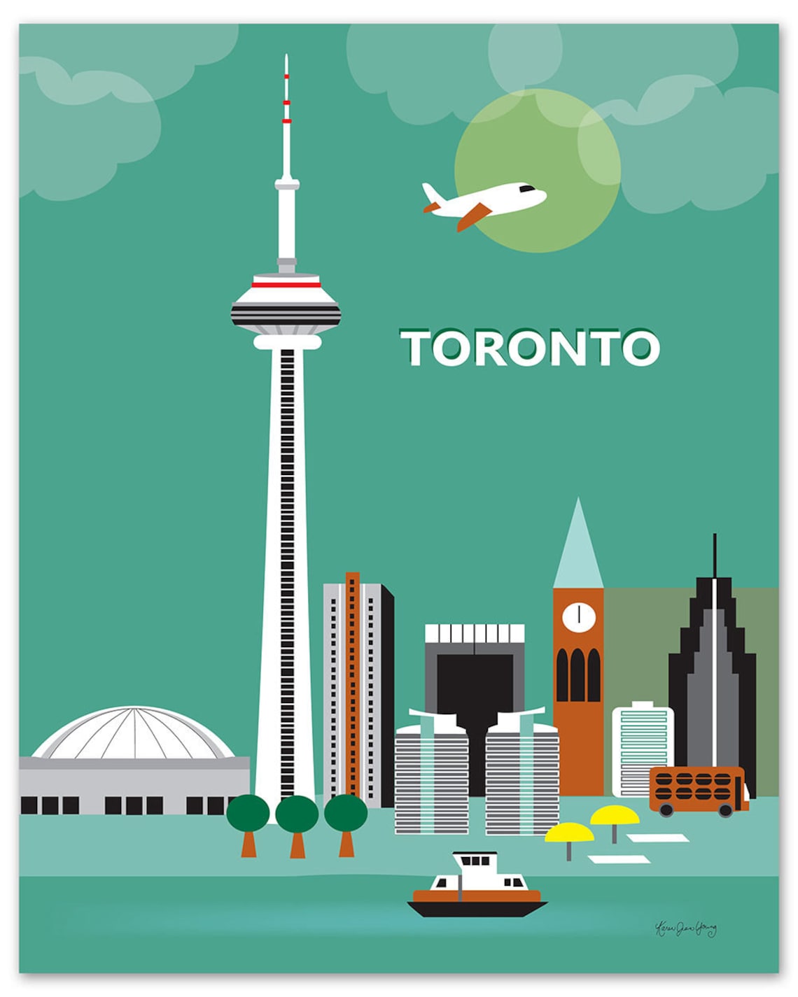 Toronto Print Toronto Skyline Toronto Art Canada Print - Etsy Canada