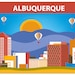 Albuquerque Skyline Art Print, Albuquerque Artwork, Albuquerque New ...
