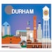 Durham Skyline Print, Durham Poster, North Carolina Art Print, Durham ...