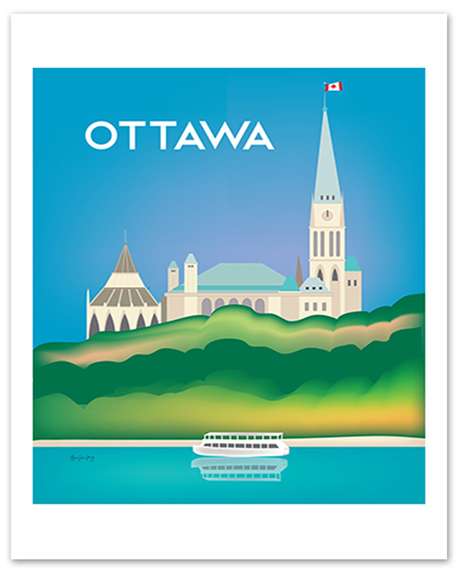 Ottawa Print Ottawa Skyline Ottawa Art Canada Print Ottawa | Etsy