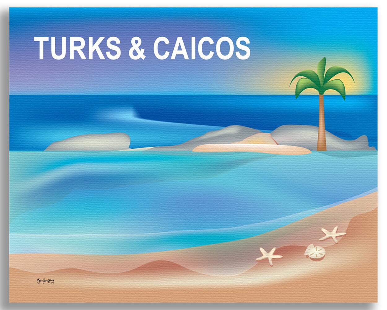 Turks and Caicos Poster Art, Turks Caicos Map, Turks & Caicos Travel ...