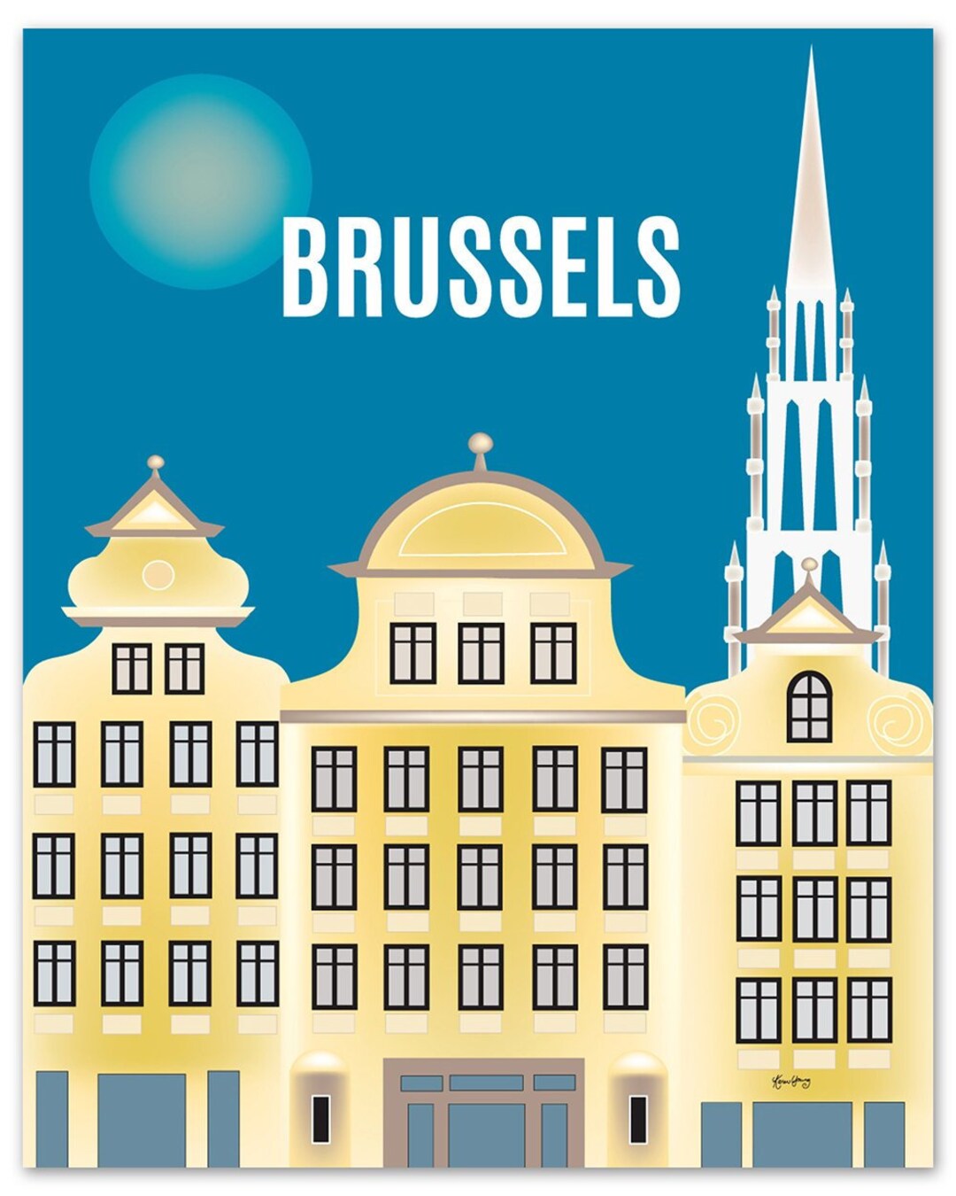 Brussels Print, Brussels Belgium Vertical Poster, Brussels Wall Art ...