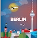 Berlin Vertical Skyline Art, Berlin Poster, Berlin City, Germany Travel ...