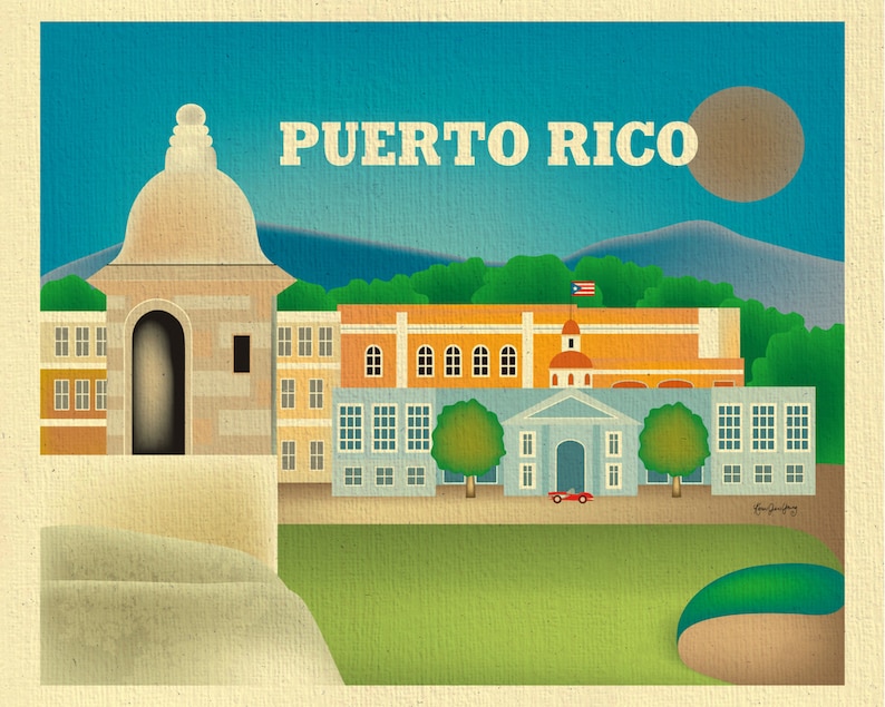 Puerto Rico Art Puerto Rico Wall Art Puerto Rican Art - Etsy