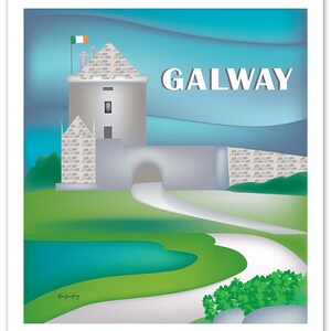 Galway Ireland Art Print, Galway Print, Galway Artwork, Galway Poster ...