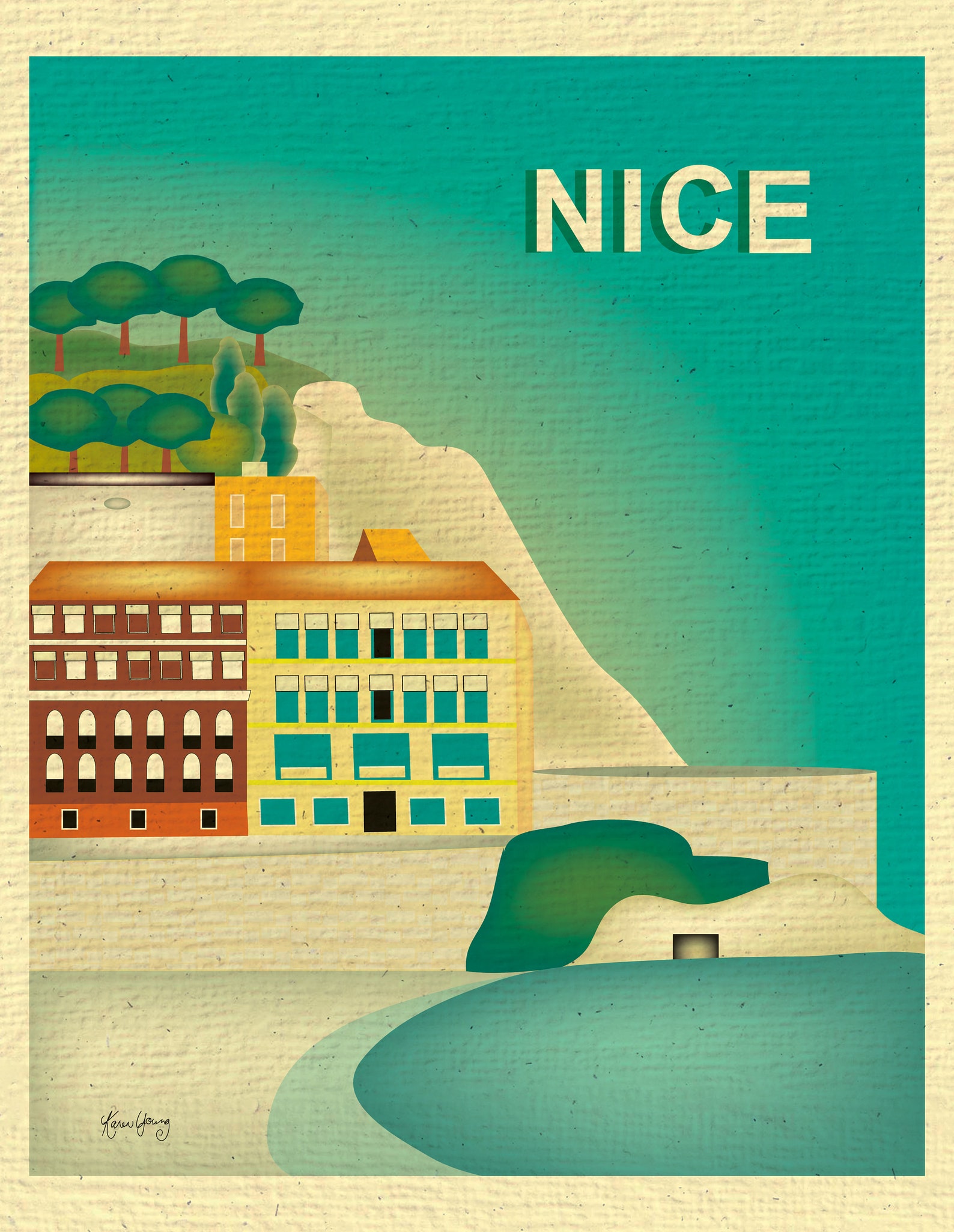 Nice France Vertical Print Nice Wall Art Nice France Art - Etsy