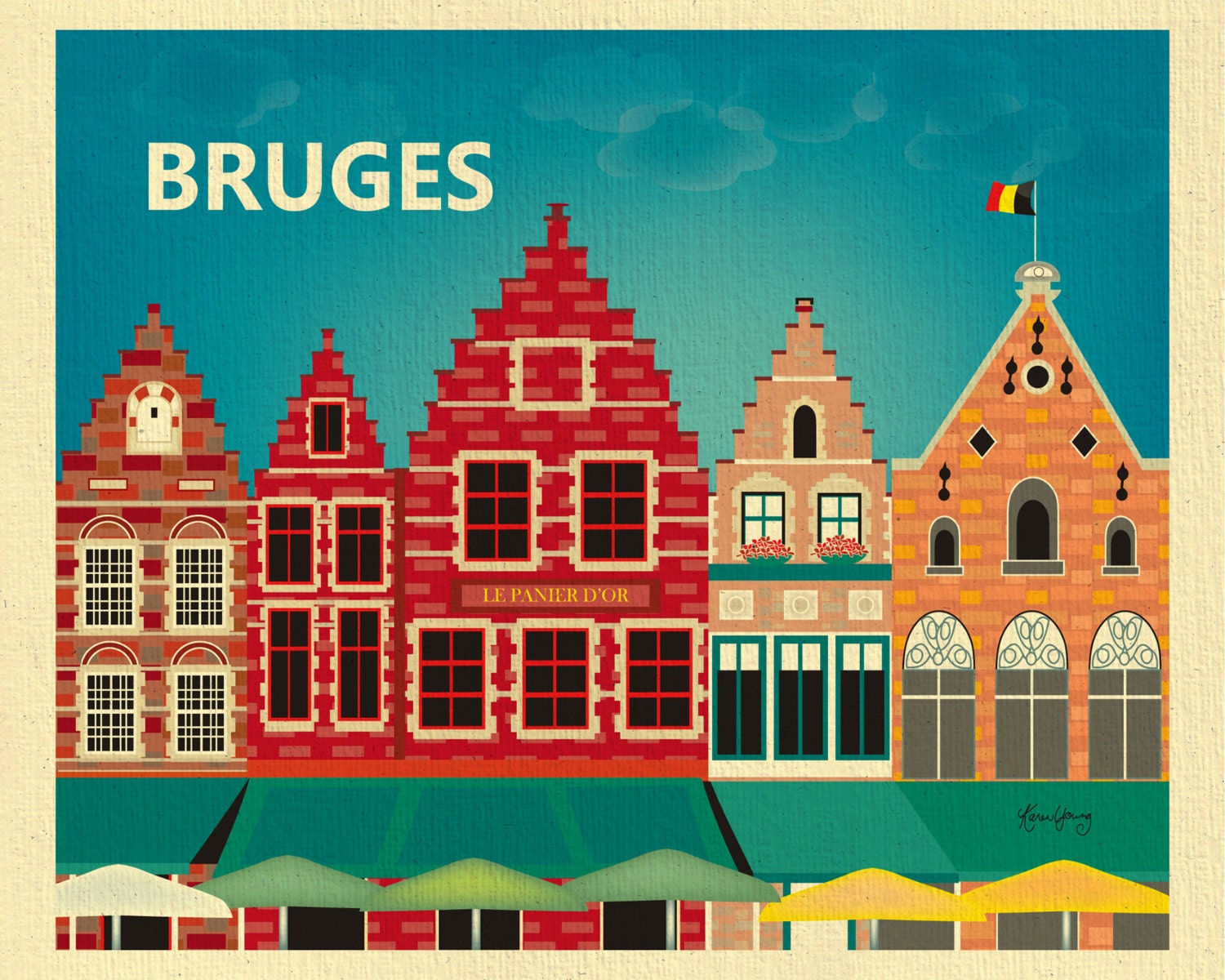 Bruges Print Bruges Poster Bruges Wall Art Belgium Print | Etsy
