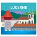 Lucerne Print, Lucerne Skyline, Switzerland Travel Poster, Lucerne ...