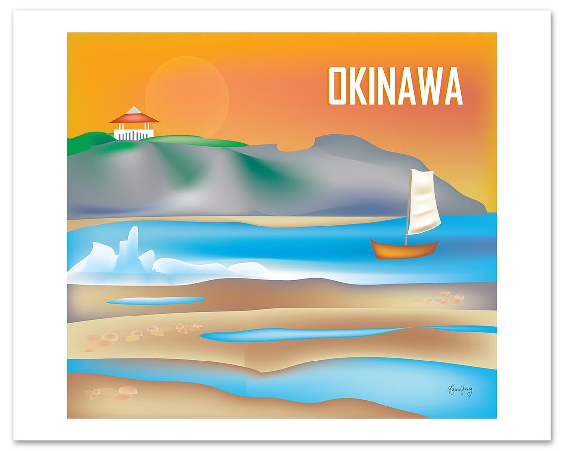 Okinawa Art Print Okinawa Wall Art Okinawa Japan Okinawa | Etsy
