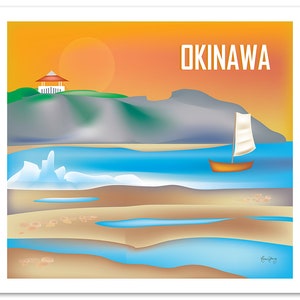 Okinawa Art Print, Okinawa Wall Art, Okinawa Japan, Okinawa Poster ...