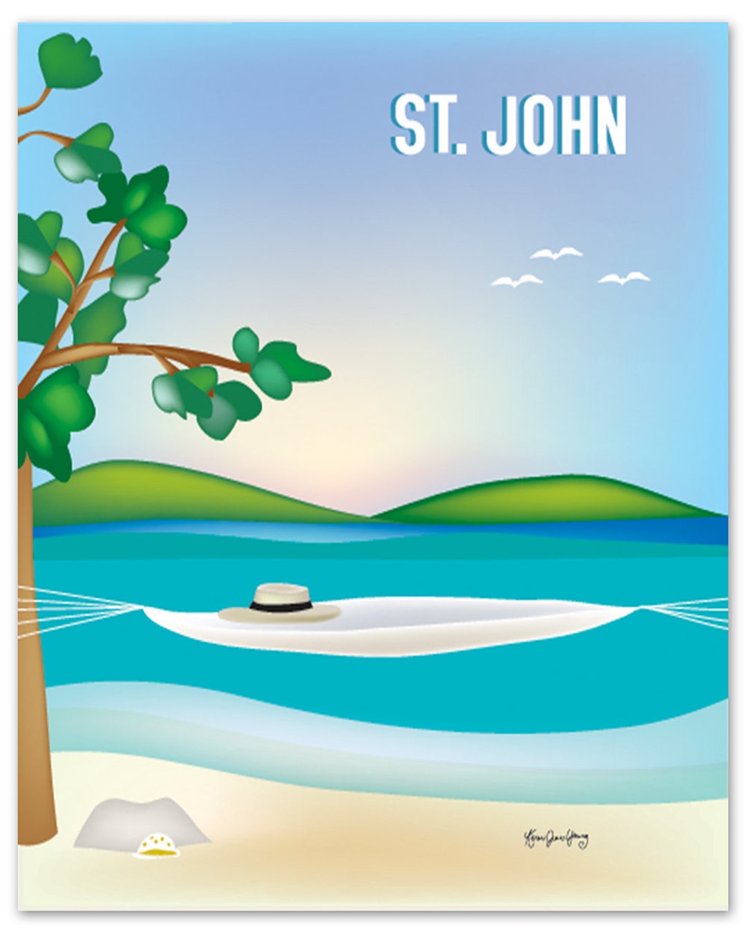 St. John Vertical Print, St. John Wall Art, US Virgin Islands, St. John ...