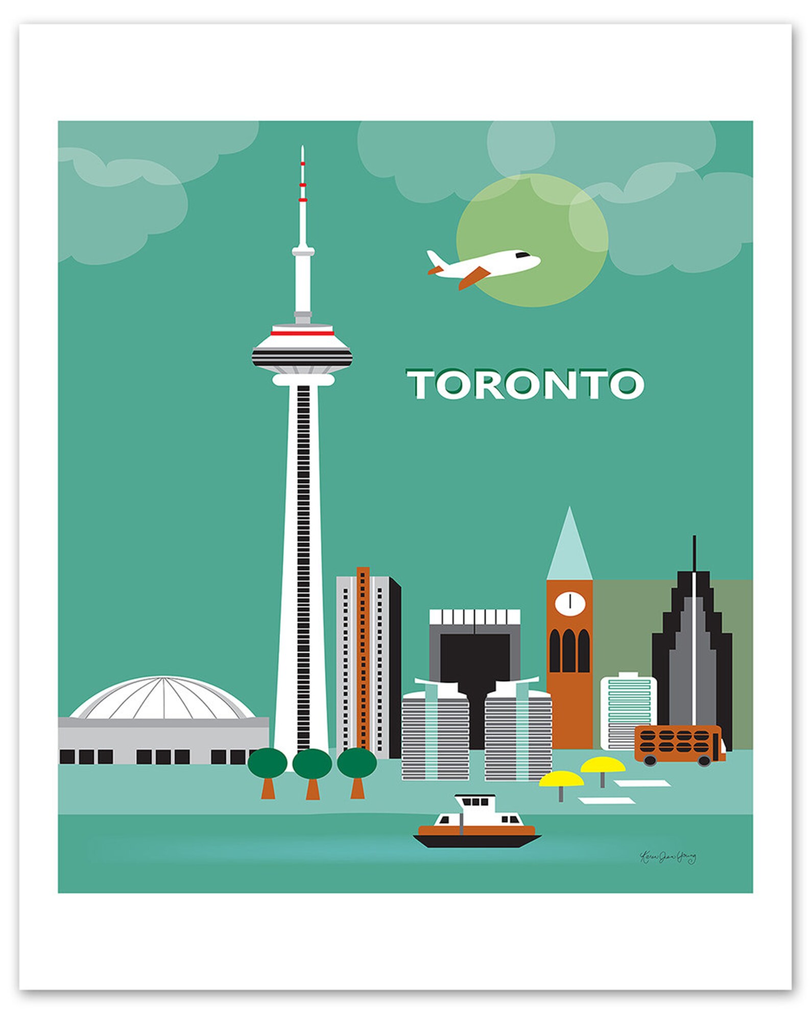 Toronto Print, Toronto Skyline, Toronto Art, Canada Print, Toronto ...