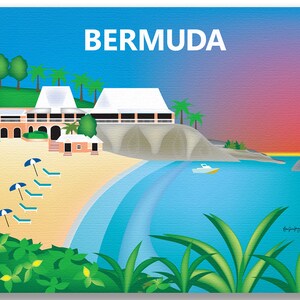 Bermuda Print, Bermuda Beach Poster, Bermuda Wall Art, Bermuda Vacation ...