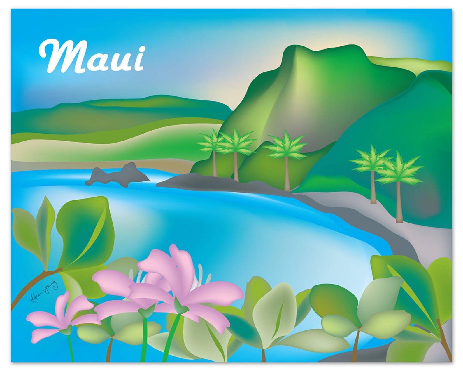 Maui Art Print Maui Wall Art Maui Canvas Maui Poster Maui - Etsy