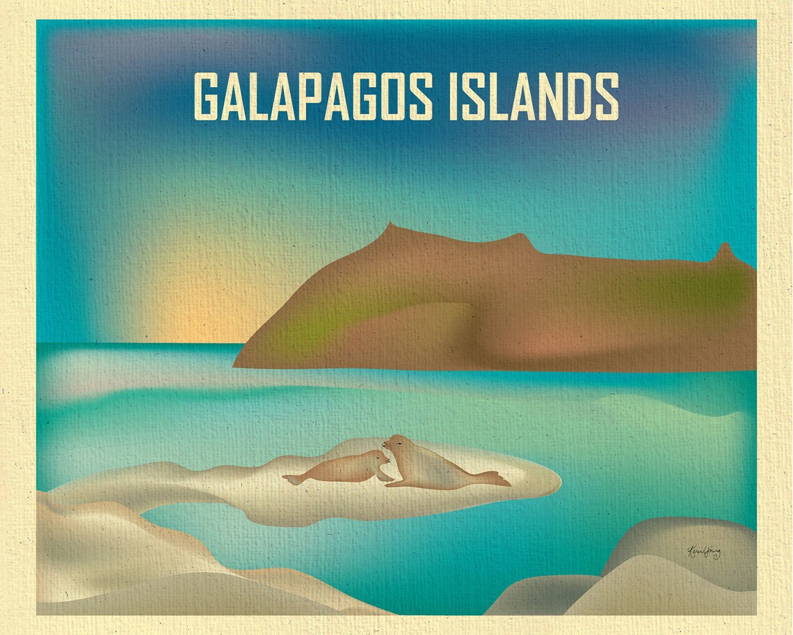 Galapagos Islands Art Galapagos Islands Wall Art Latin - Etsy