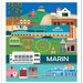 Marin County Map Print, Marin Skyline, California Vertical Collage ...