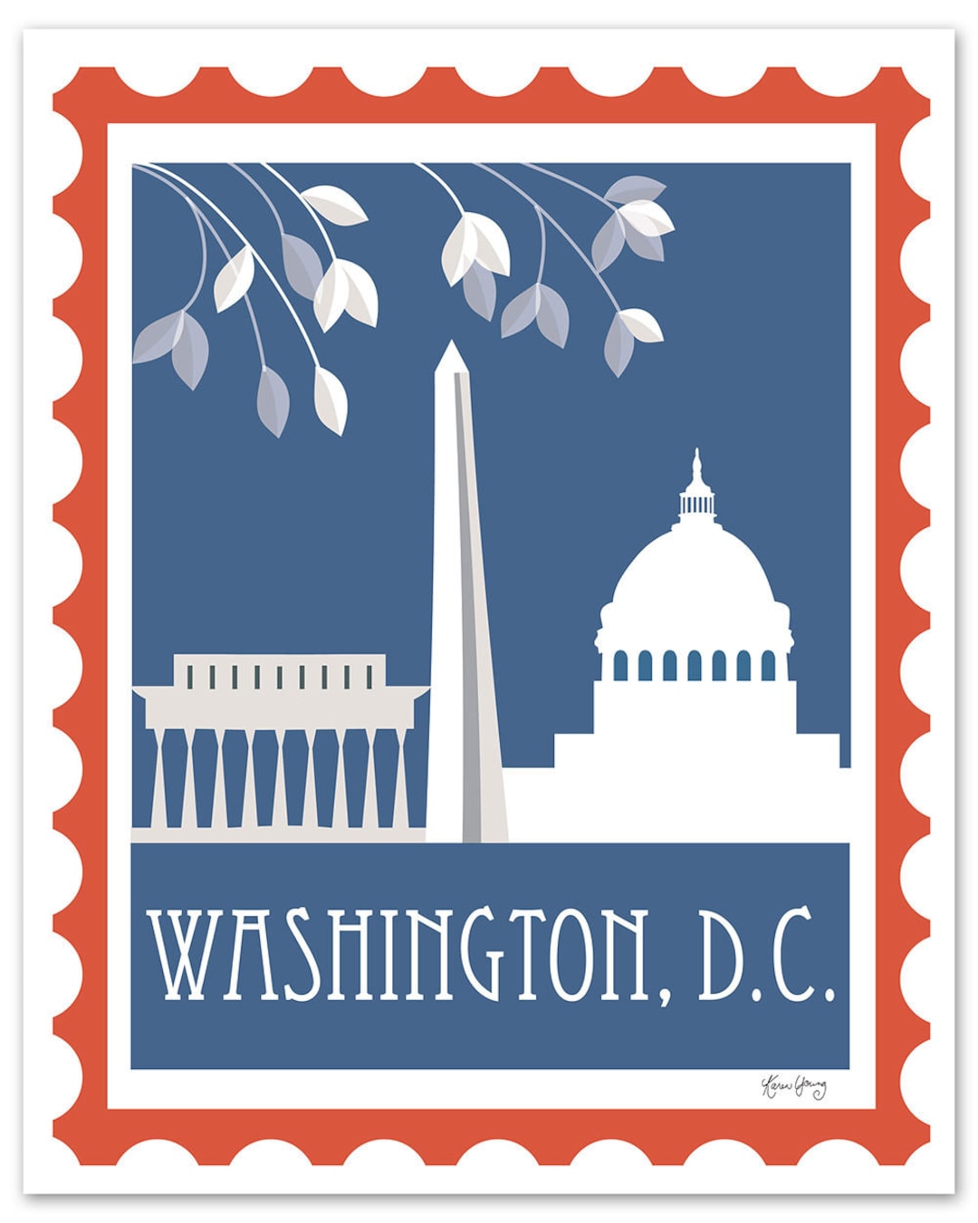 Washington DC Print, DC Map, Vertical DC, Dc Wall Decor, Dc Gift, Dc ...