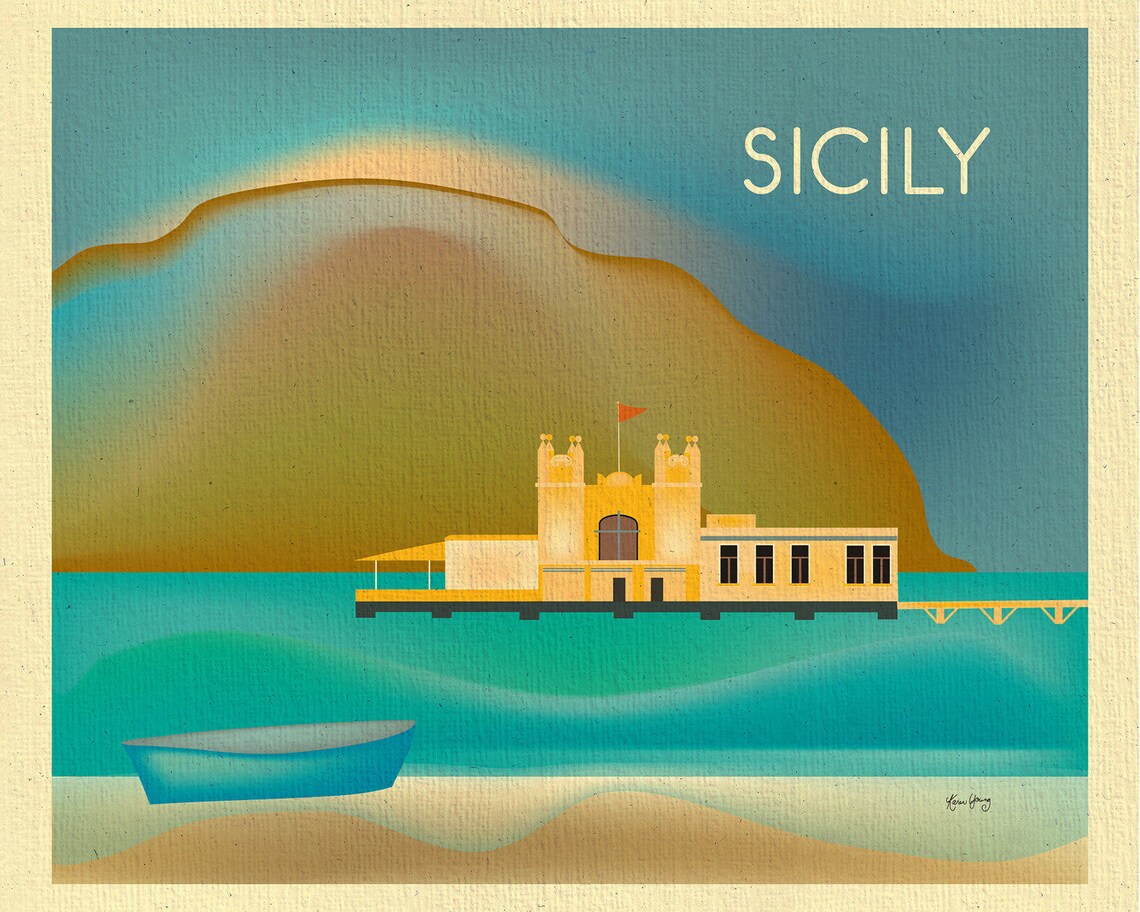 Sicily Italy Art Sicily Italy Print Sicily Poster Sicily - Etsy
