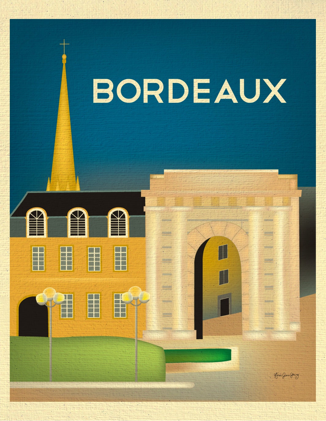 Bordeaux Print, Bordeaux France Poster, Bordeaux Wall Art, Bordeaux ...