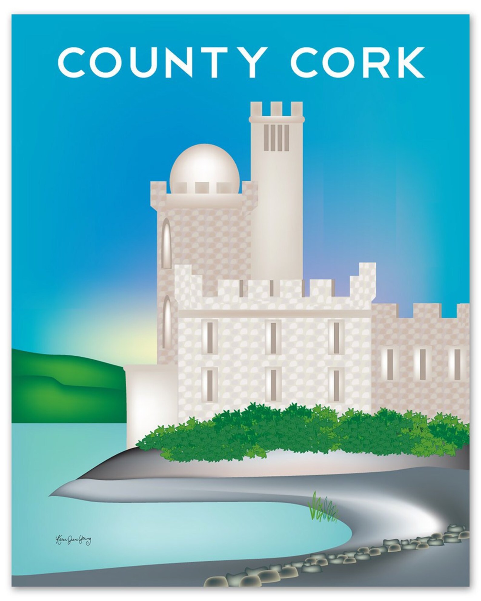 County Cork Ireland Art Print County Cork Print County Cork - Etsy