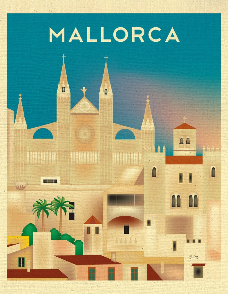 Mallorca Spain Art, Mallorca Artwork, Mallorca Wall Art, Mallorca ...