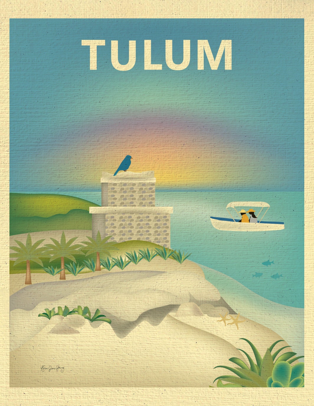 Tulum Mexico Print, Tulum Mexico Art, Tulum Poster, Mexican Print ...