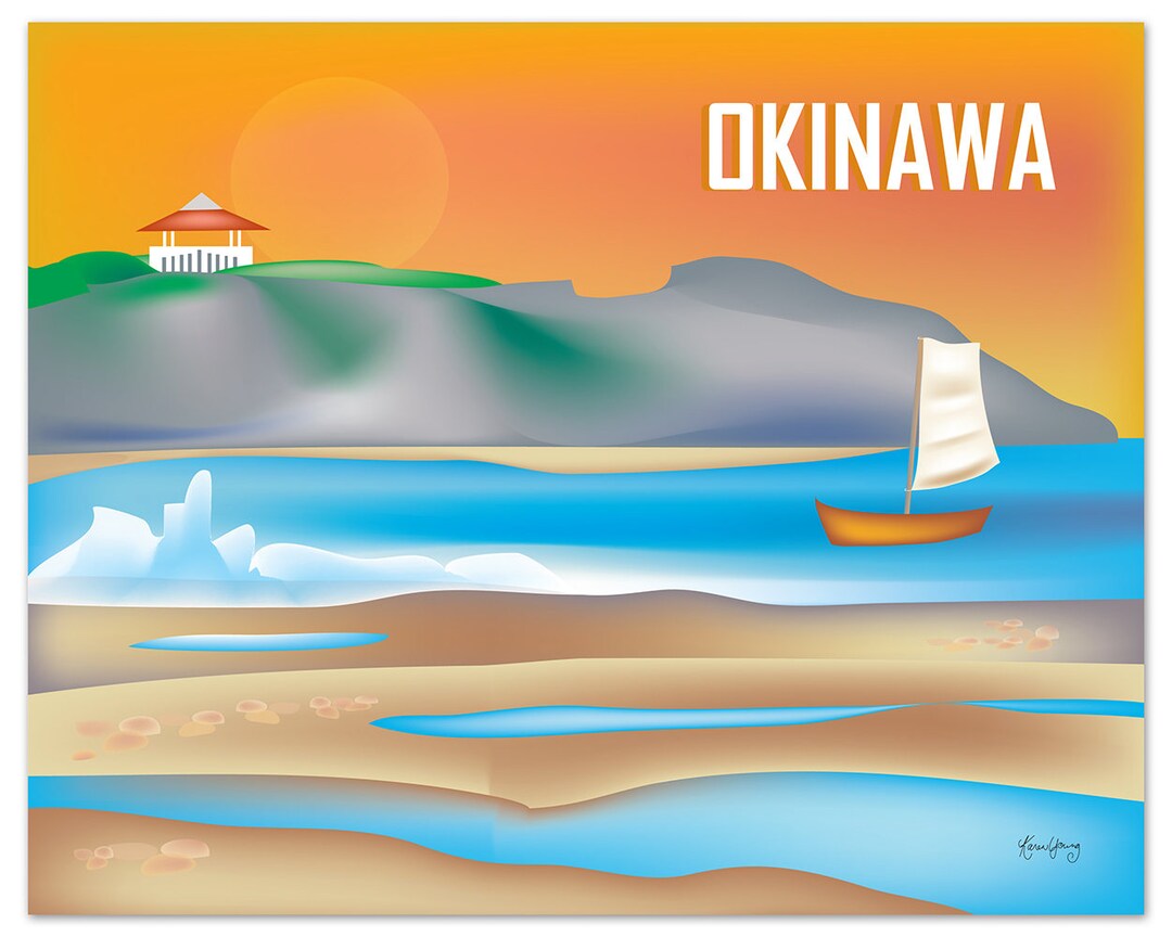 Okinawa Art Print, Okinawa Wall Art, Okinawa Japan, Okinawa Poster ...