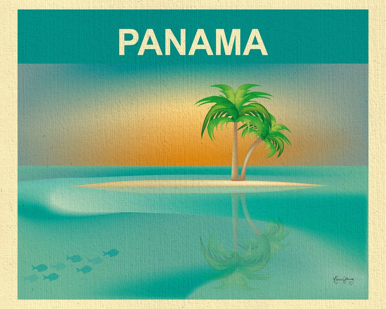 Panama Art Print Panama Wall Art Panama Canvas Panama - Etsy