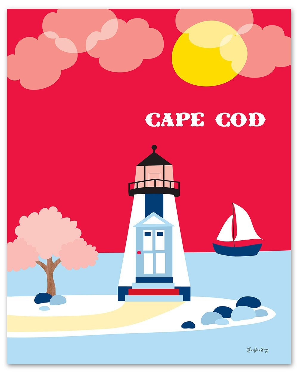 Cape Cod Art Print Cape Cod Skyline Cape Cod Wall Art MA - Etsy
