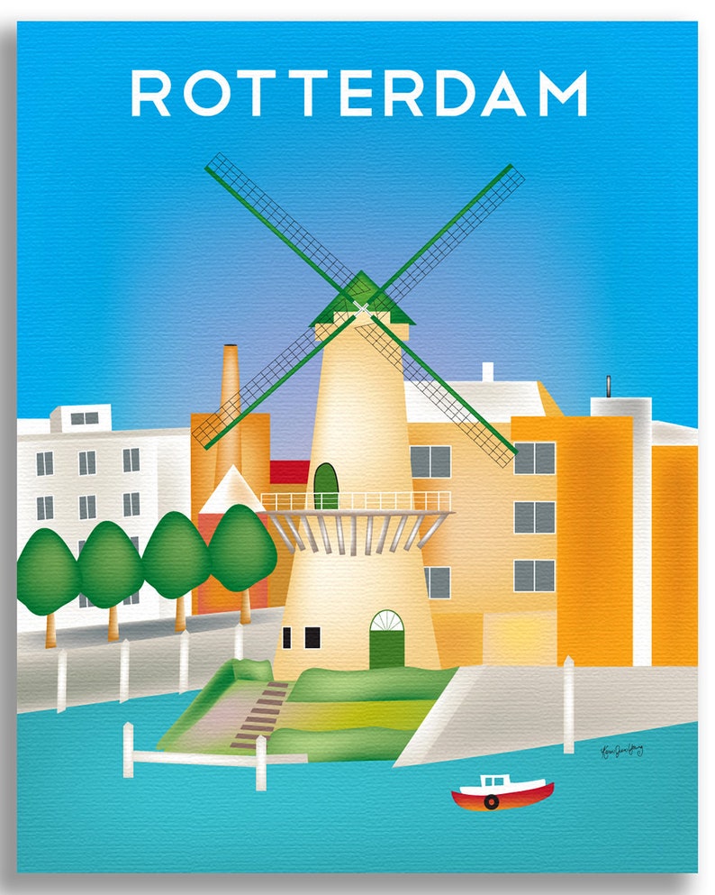 Rotterdam Print Rotterdam Poster Rotterdam Wall Art - Etsy