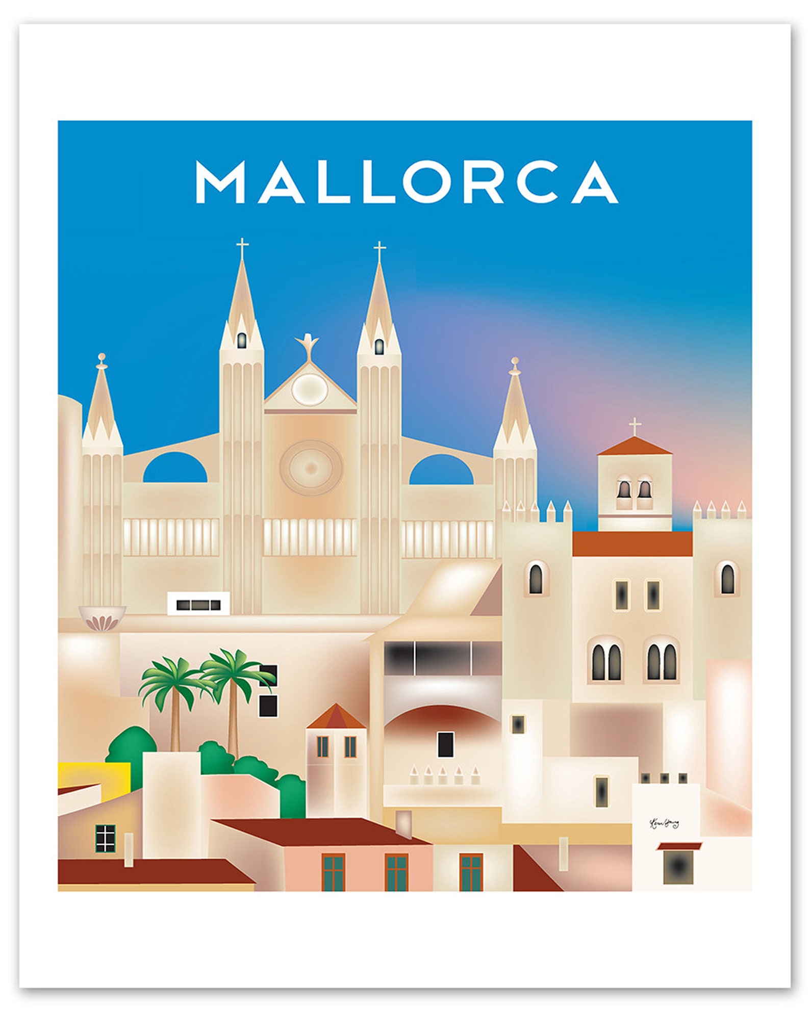 Mallorca Spain Art Mallorca Artwork Mallorca Wall Art - Etsy