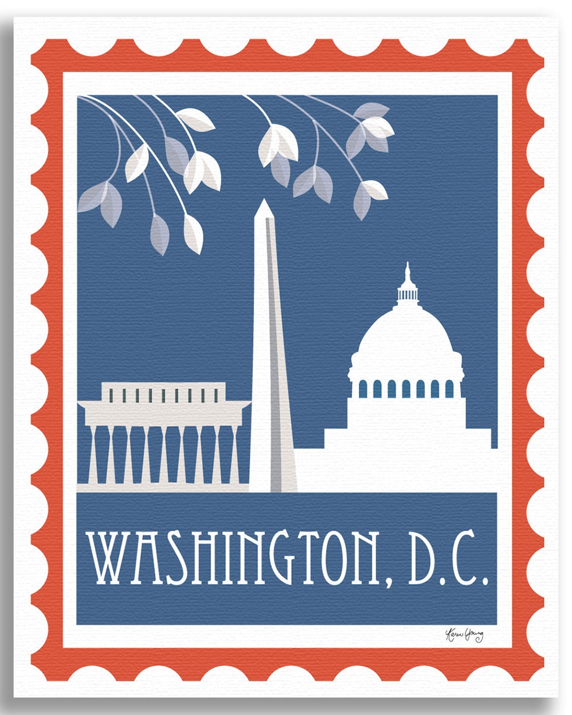 Washington DC Print, DC Map, Vertical DC, Dc Wall Decor, Dc Gift, Dc ...