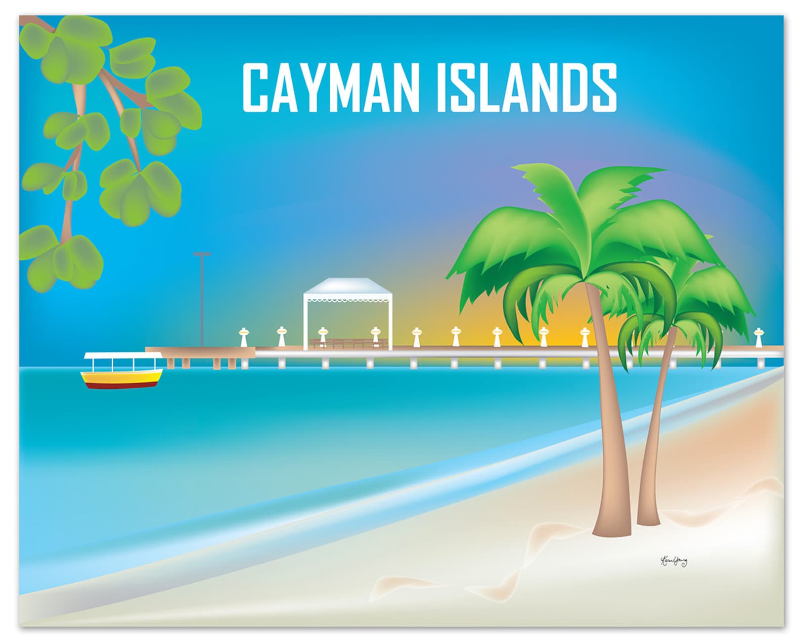 Cayman Islands Print Cayman Islands Wall Art Cayman Islands | Etsy