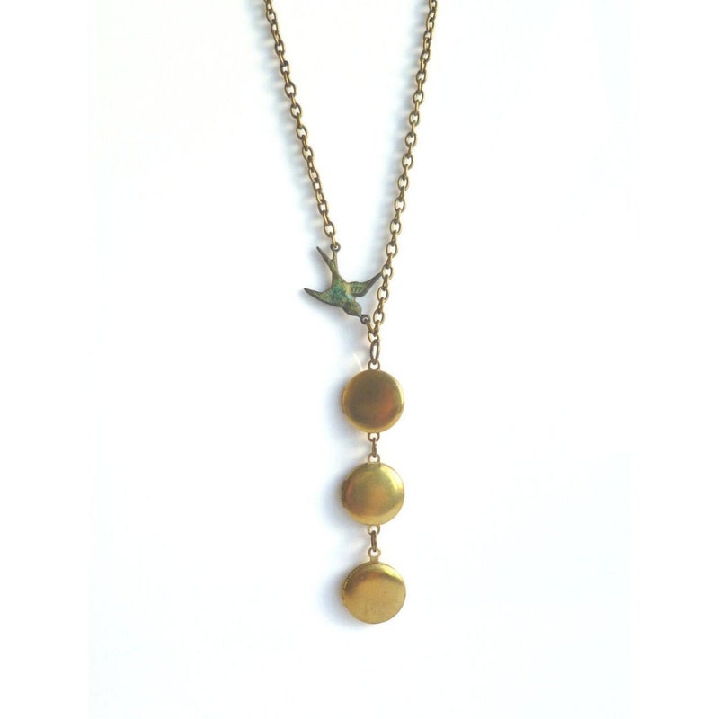 Long Locket Necklace - Etsy