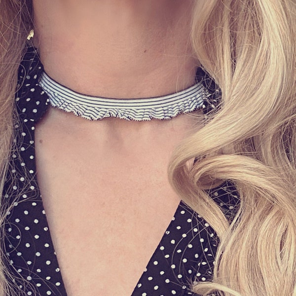 Ruffle Choker - Etsy