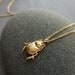 Little Gold Bug Necklace, Small Beetle Pendant, Thin Delicate 18 in ...