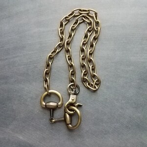 Antique Bronze Snaffle Bit Necklace, Equestrian Necklace, Brass Horse ...