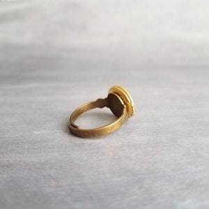 Locket Ring, Small Gold Locket Ring, Secret Ring, Poison Ring ...